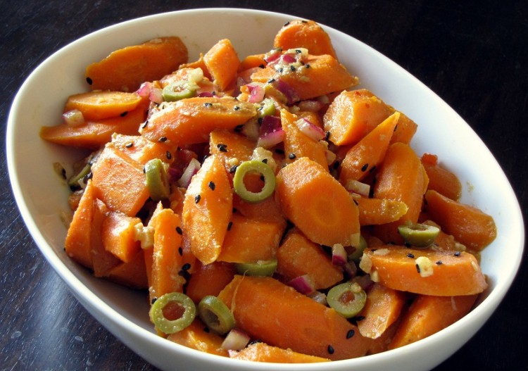 Cooked Carrot Salad with Toasted Cumin Dressing - The Dabble
